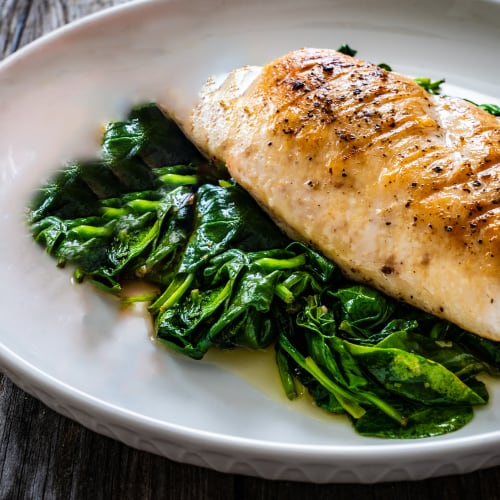 One Pot Chicken And Spinach Skillet